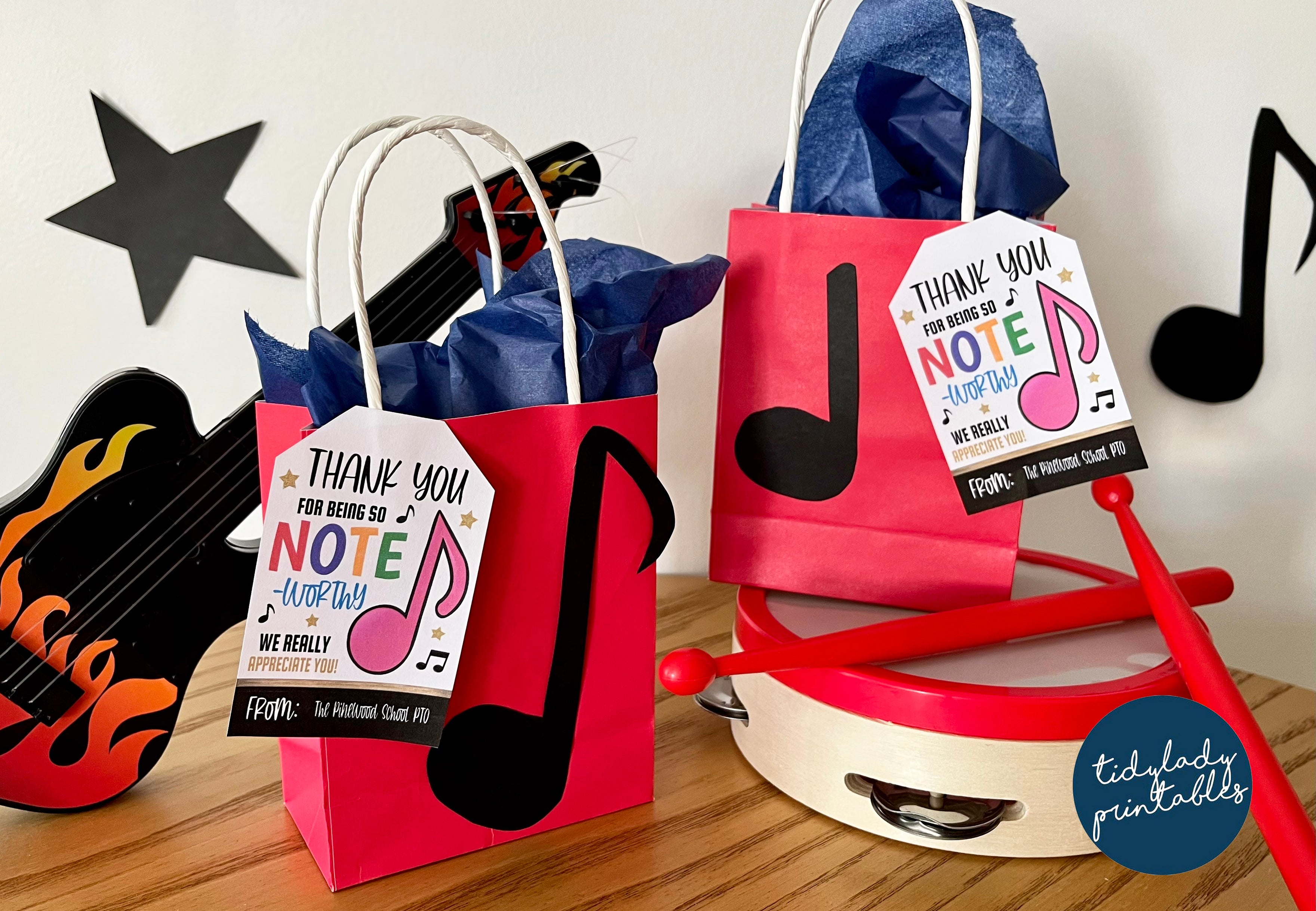 Rockstar Theme Teacher Appreciation Week Printable Party Set — TidyLady ...