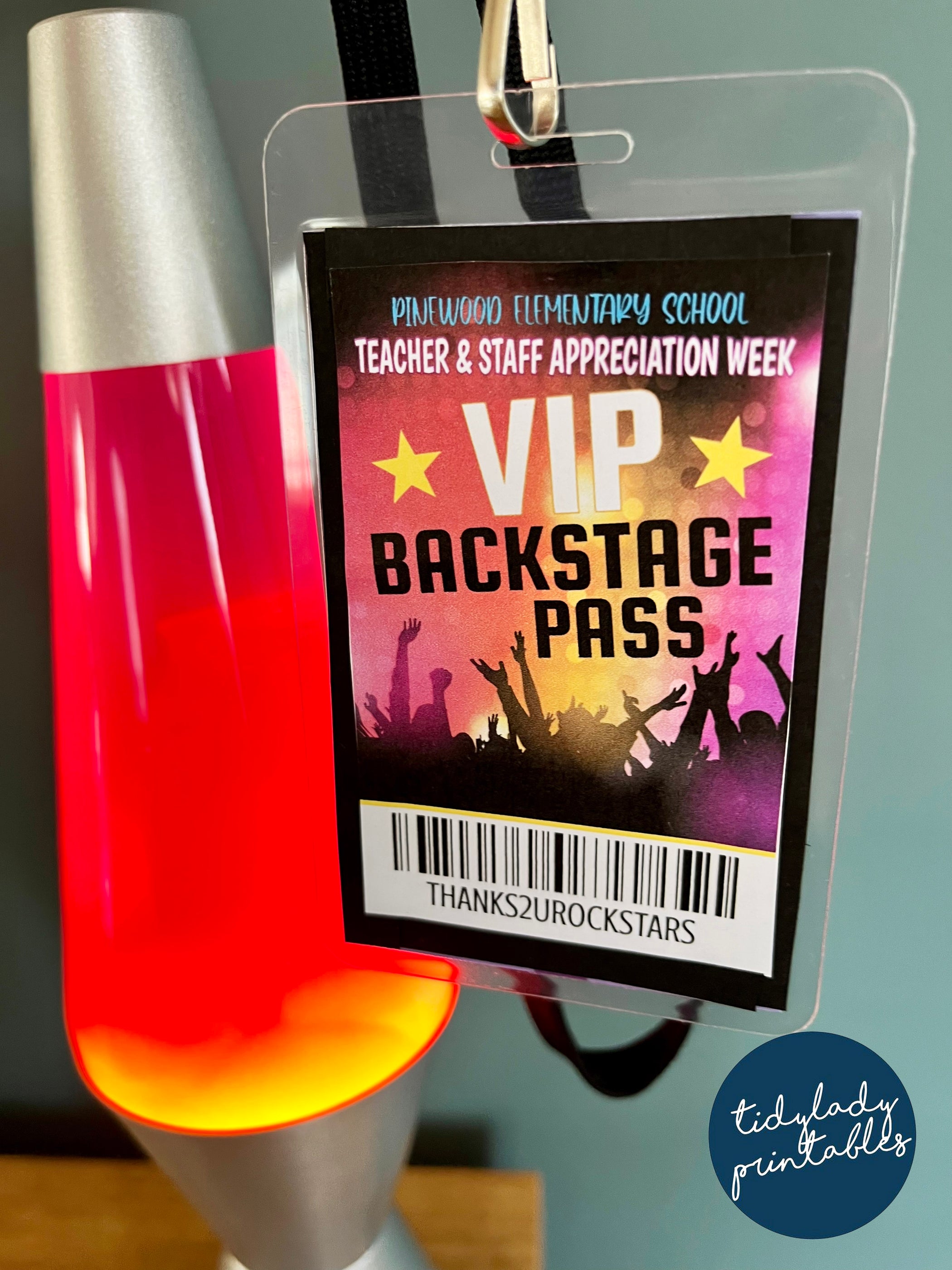 Rockstar Theme Teacher Appreciation Week Printable Party Set — TidyLady ...